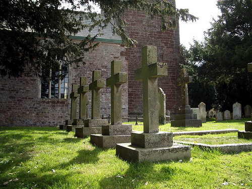 Churchyard, April 2009 | Powderham Church